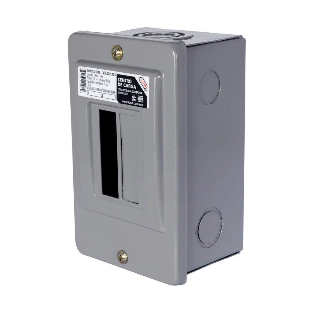 CENTRO DE CARGA DE DOS CIRCUITOS BIFASICO – Tu Compa